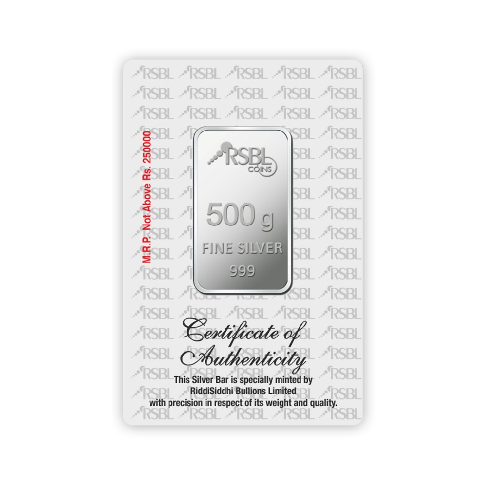 Silver Bars (500 gm)